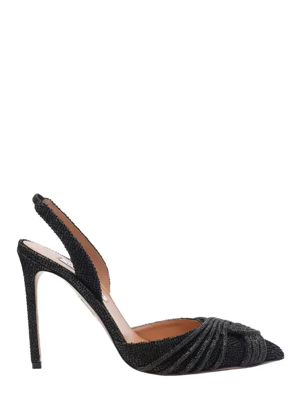 AQUAZZURA 120mm Pointed-toe Slingback Pumps - Black