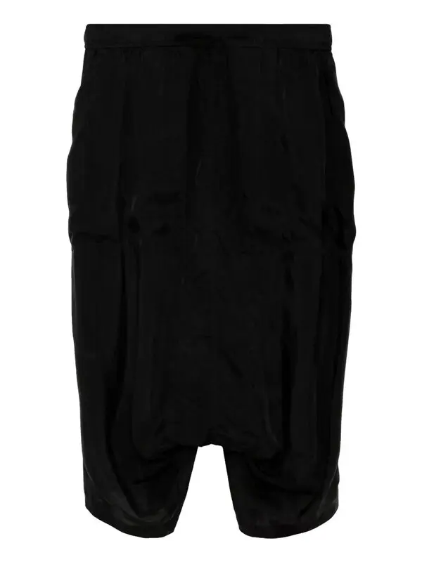 JULIUS Glide Drop-crotch Shorts - Black