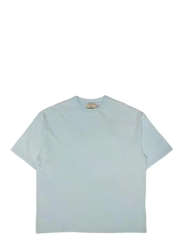 Maison Kitsuné Logo-embroidered T-shirt - Blue