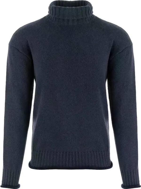 Giorgio Armani Cashmere Turtleneck Sweater - Blue