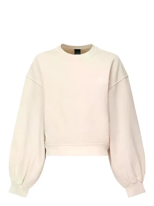 Pinko Embroidered Balloon-sleeve Sweater - Neutrals