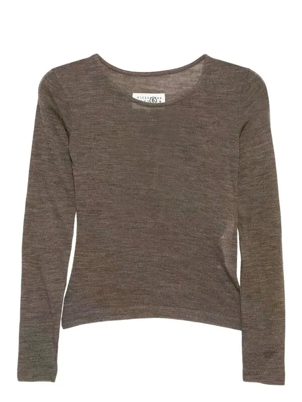 MAISON MARGIELA Long-sleeve T-shirt - Brown