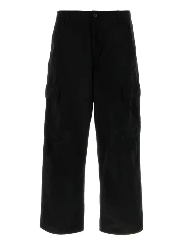 Carhartt Work In Progress Cargo Cotton Trousers - Black