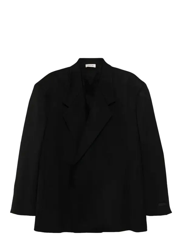 Fear Of God Wool Double-breasted Blazer - Black