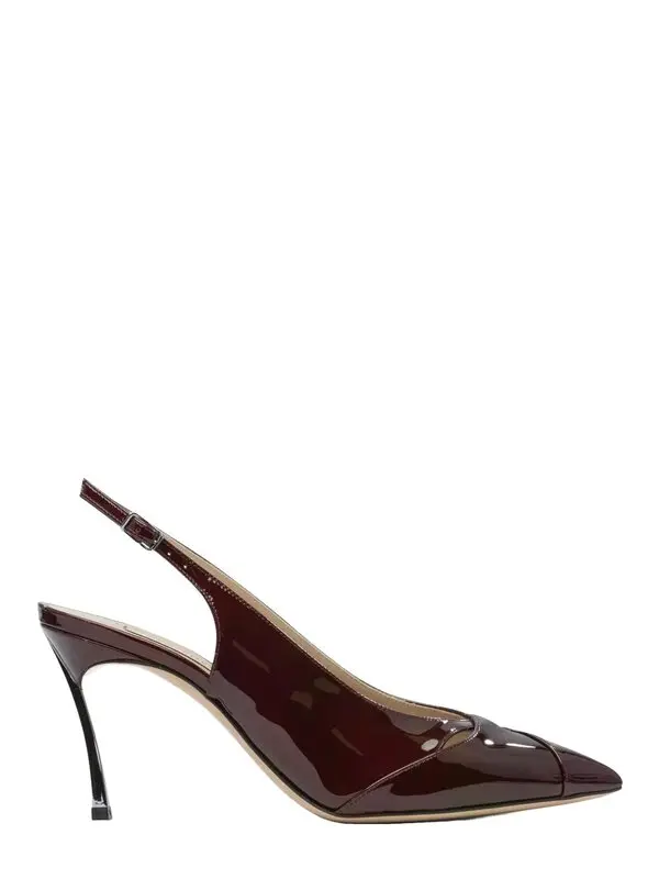 Casadei 80mm Samurai Blade Slingback Pumps - Brown