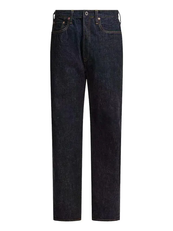 Kapital Contrast-stitch Cotton Jeans - Blue