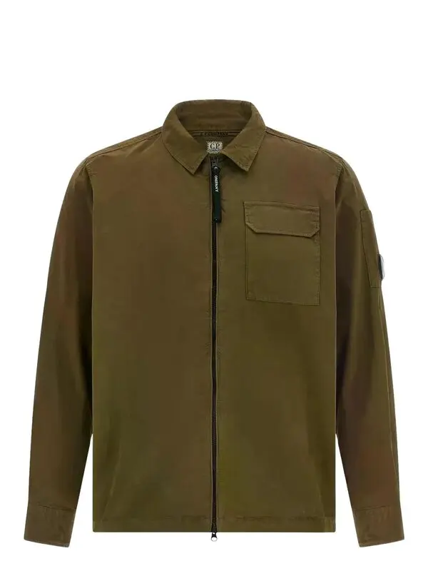 C.P. COMPANY Zip Long-sleeved Shirt Jacket - Green