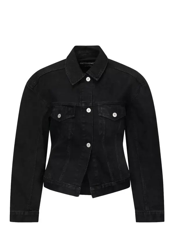 Jacquemus Button-fastening Denim Jacket - Black
