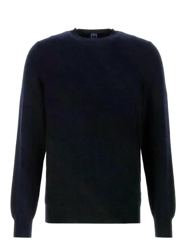 Fedeli Cashmere Crew Neck Sweater - Blue