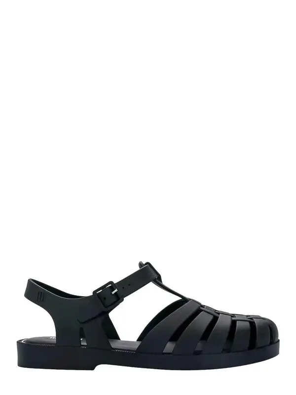 Melissa Possession Strappy Flat Sandals - Black