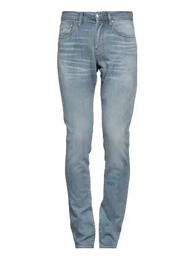 Armani Exchange Tapered Jeans In Stretch Denim - Blue