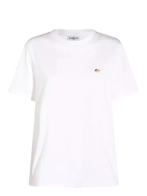 Fiorucci Angel-embellished T-shirt - White