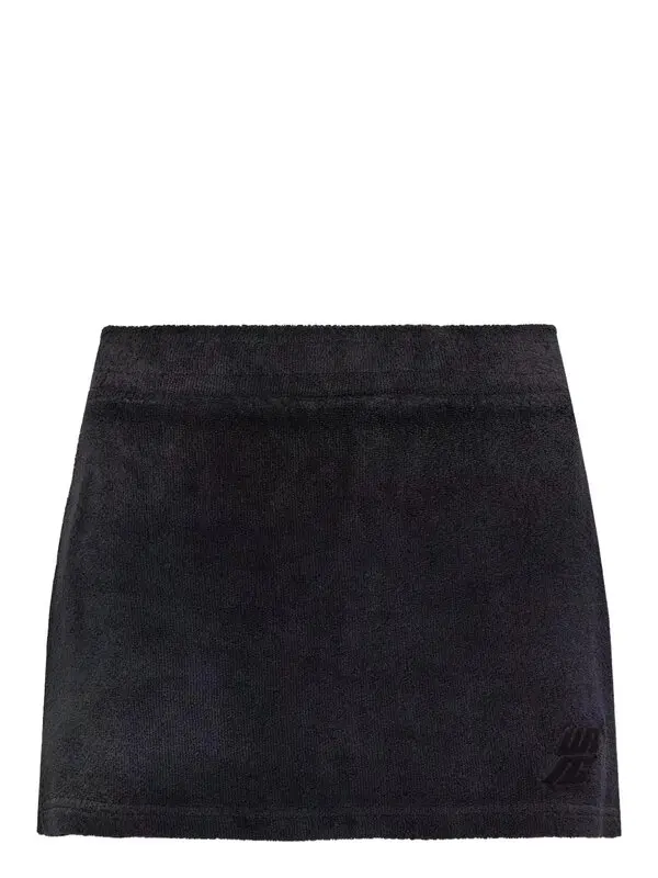 Alexander Wang Embroidered Cotton Mini Skirt - Black
