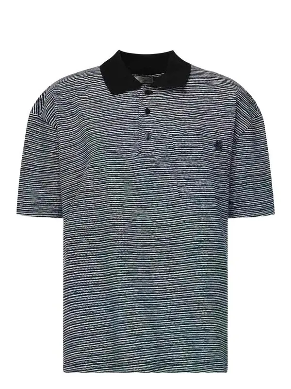 Etro Striped Pocket Polo Shirt - Blue