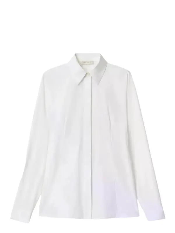 Lafayette 148 New York Bridgehampton Poplin Shirt - White