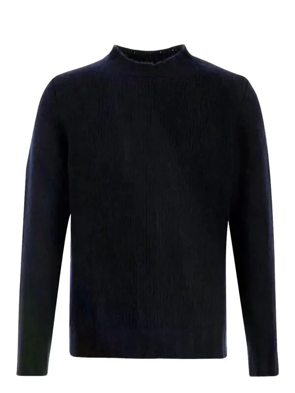 Fedeli Cashmere-silk Mock-neck Sweater - Black