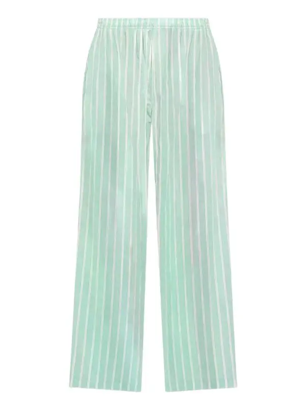 Balenciaga Striped Trousers - Green