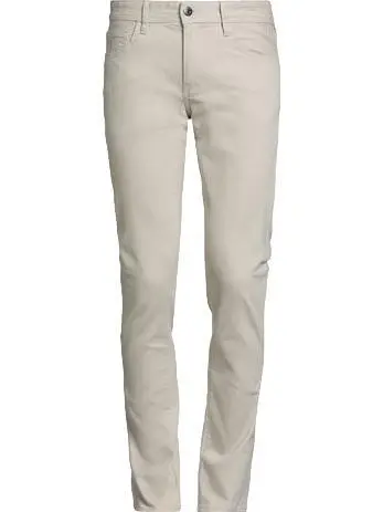Armani Exchange Skinny Jeans With Leather Trims - Beige