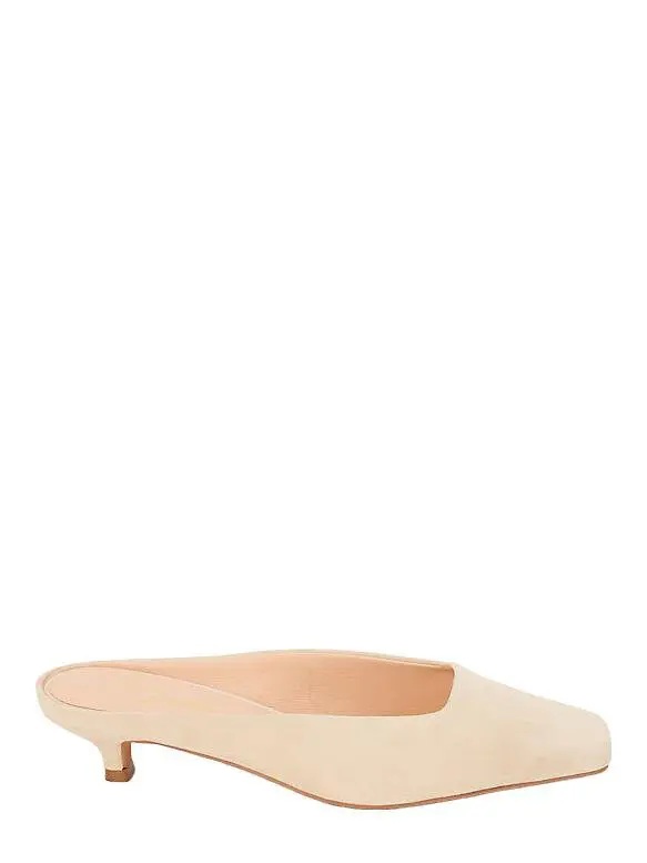 Matisse Kitten-heel Mules - Cream