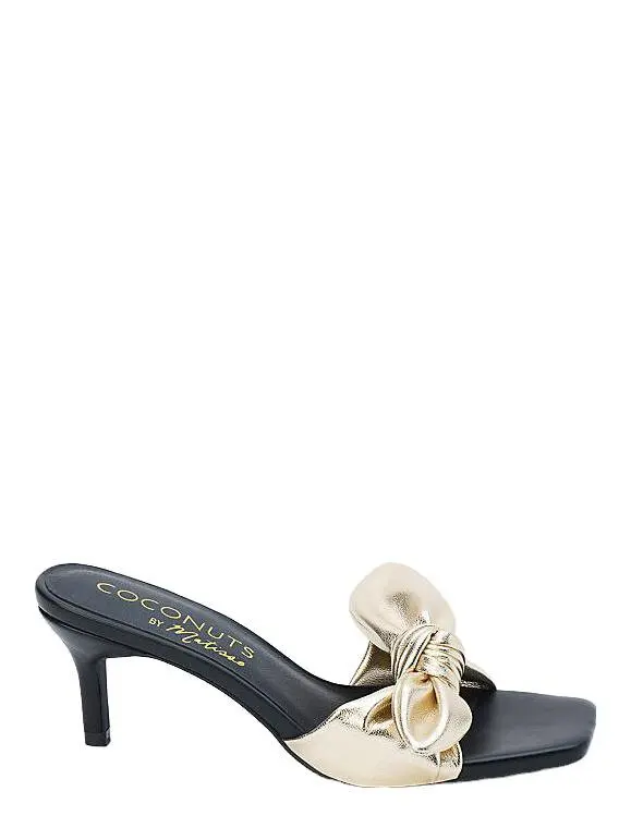 Matisse Uptown Bow Heeled Sandals - Gold
