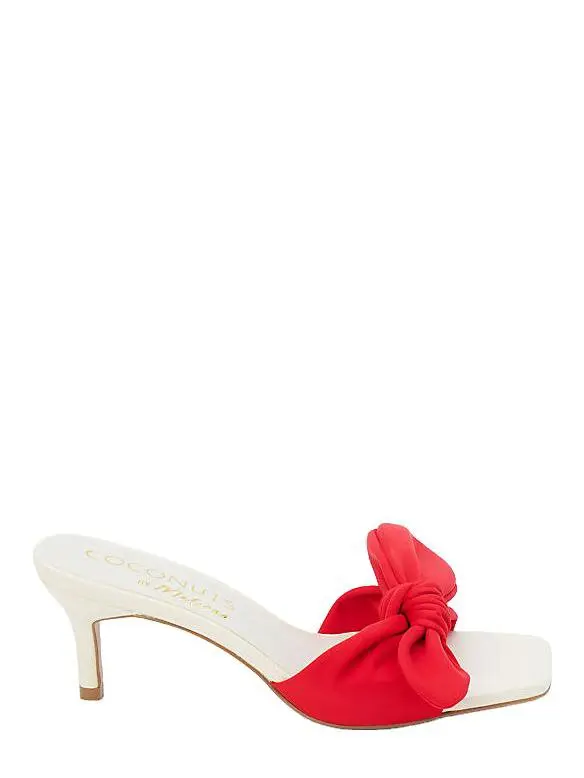 Matisse Uptown Bow Heeled Sandals - Red