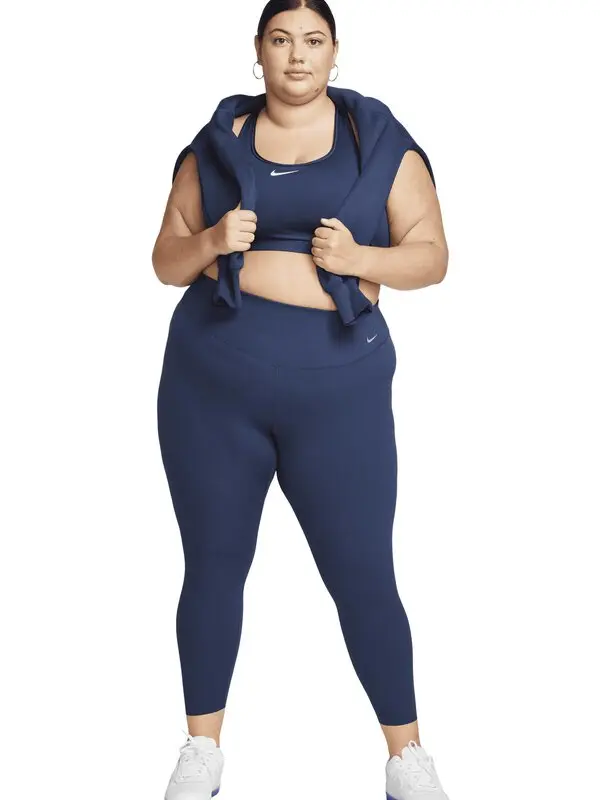 Nike Zenvy High-waisted 7/8 Leggings Plus Size - Blue