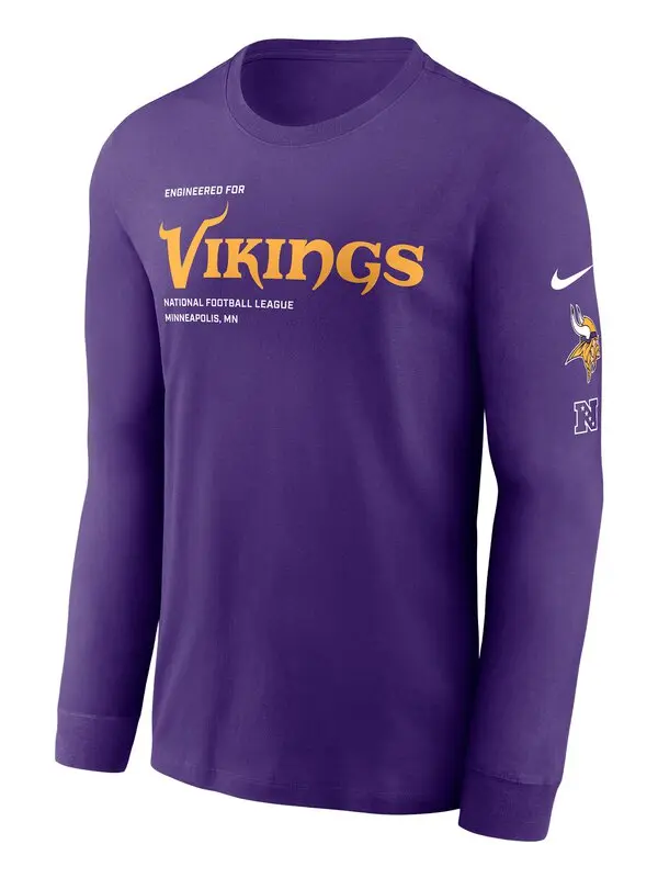 Nike Minnesota Vikings Play To Win Essential Nfl Long-sleeve T-shirt - Purple