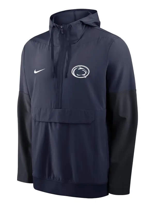 Nike Penn State Anorak 1/2-zip Hooded Jacket - Blue