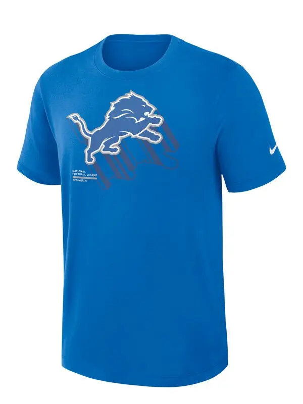 Nike Detroit Lions Slub Dri-fit Nfl T-shirt - Blue