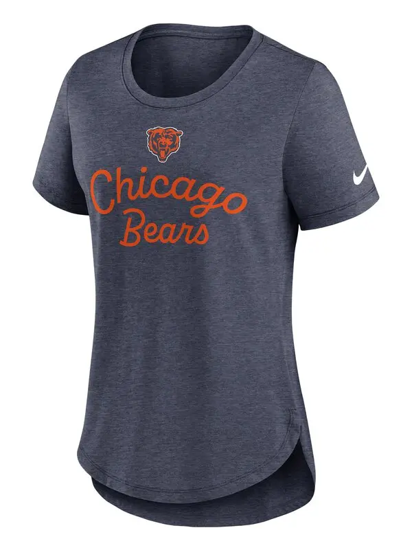 Nike Chicago Bears Script Nfl T-shirt - Blue