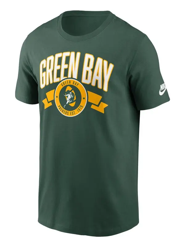 Nike Bay Packers Rewind Front And Back Hit Essential Nfl T-shirt - Green