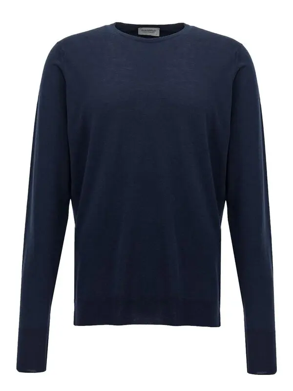 John Smedley Marcus Merino Wool Sweater - Blue