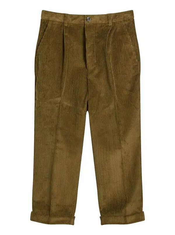 Ami Carrot Fit Corduroy Trousers - Bronze