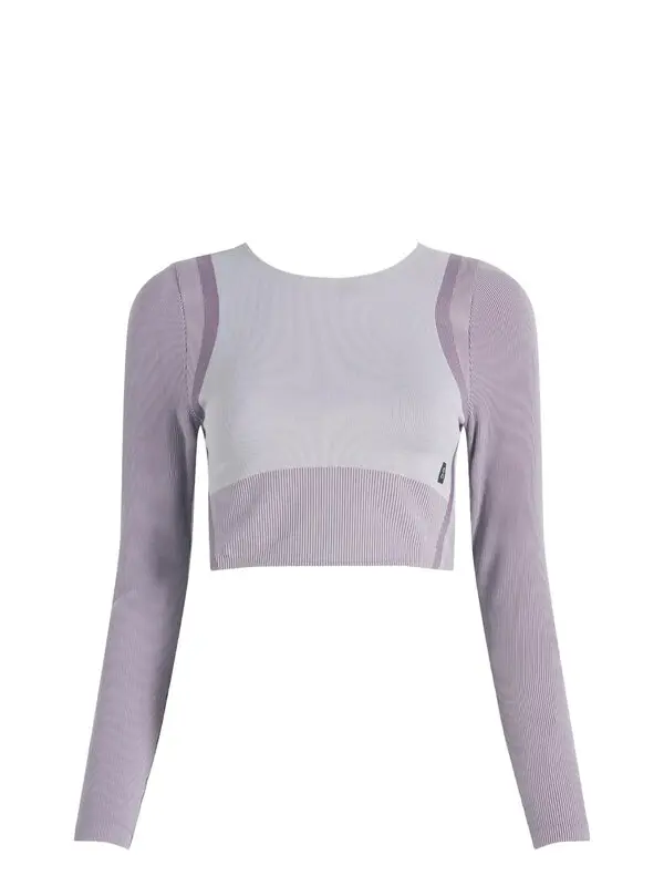 On Studio Knit Lg-t Crop - Lilac/cosmos