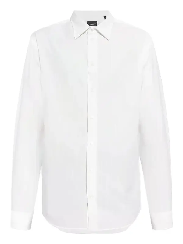 Emporio Armani Long-sleeve Button-up Shirt - White
