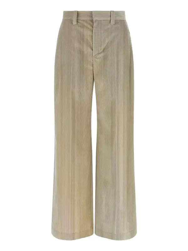 Brunello Cucinelli Pleated Corduroy Trousers - Neutrals