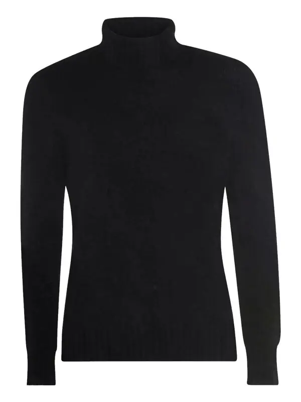 PIACENZA CASHMERE 1733 Turtleneck Cashmere-silk Blend Sweater - Black