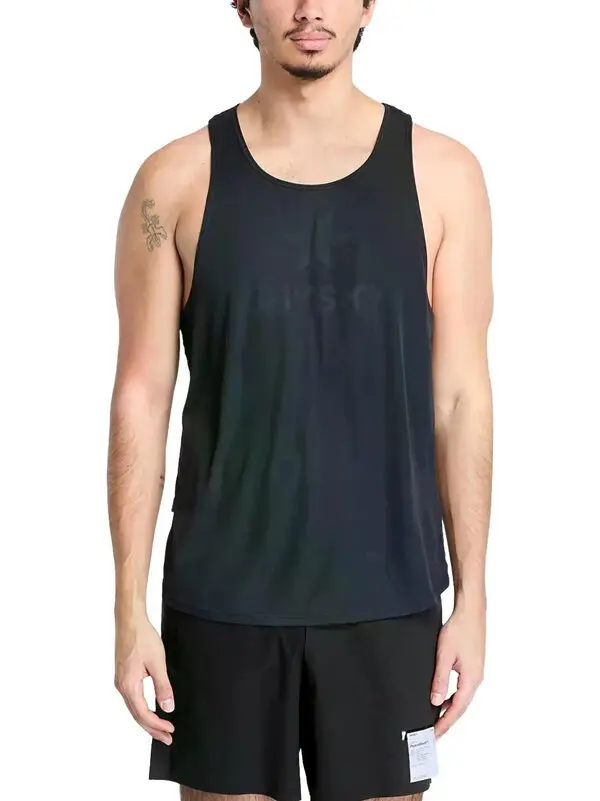 SAYSKY Logo Flow Singlet Top - Black