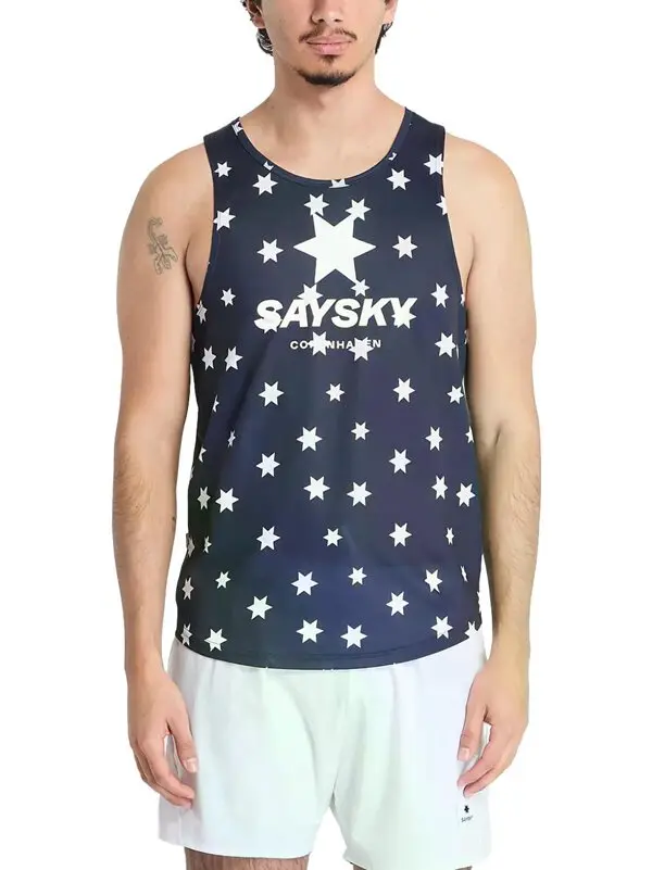 SAYSKY Star Combat Singlet Top - Blue