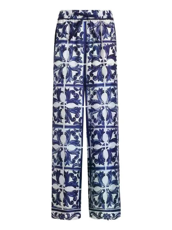 Dolce & Gabbana Paisley-print Trousers - White