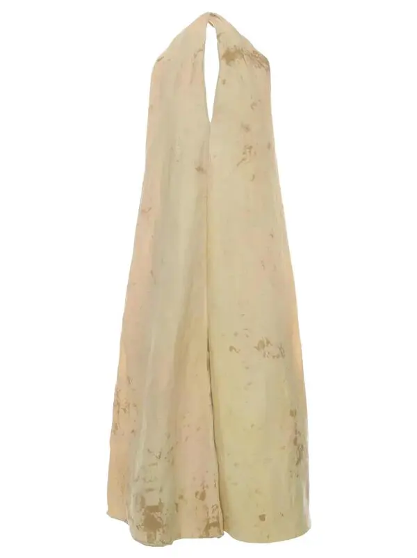 UMA WANG Aloe Open-back Midi Dress - Neutrals