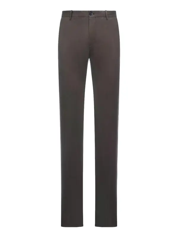 Incotex Cotton Straight-leg Trousers - Brown