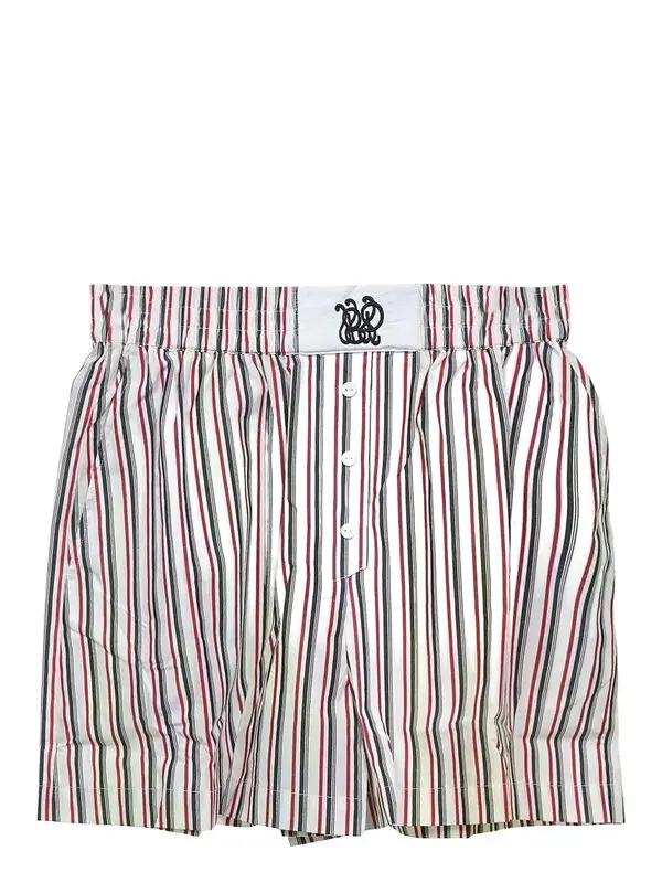 Baum Und Pferdgarten Striped Board Shorts - White