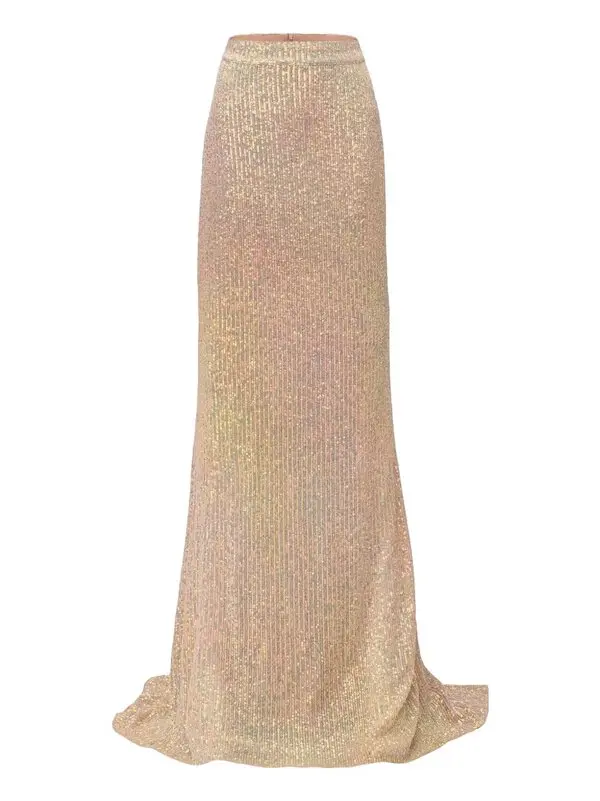 LIKA Sequin-embellished Mermaid Skirt - Neutrals