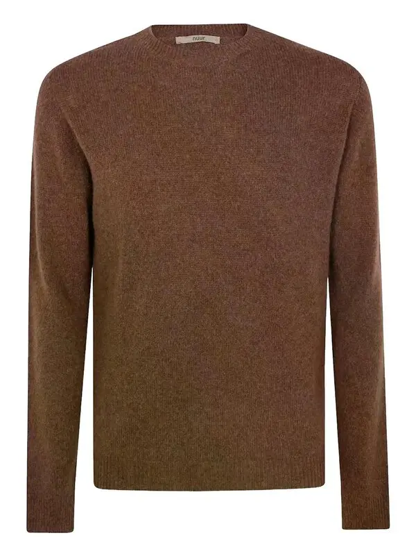 NUUR Crew Neck Sweater - Brown