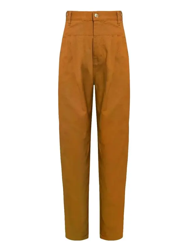 AMAPO Pleated-pocket Trousers - Brown