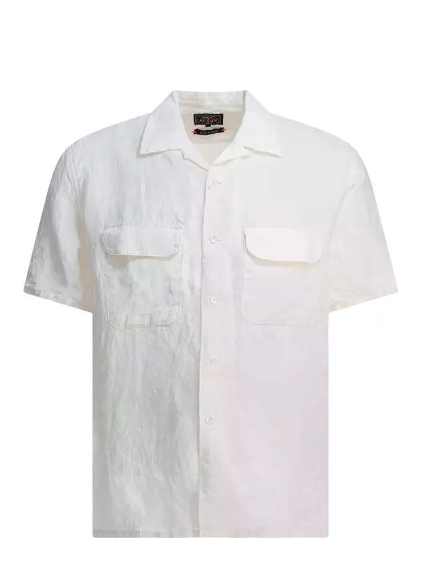 BEAMS Linen Pocket Shirt - White