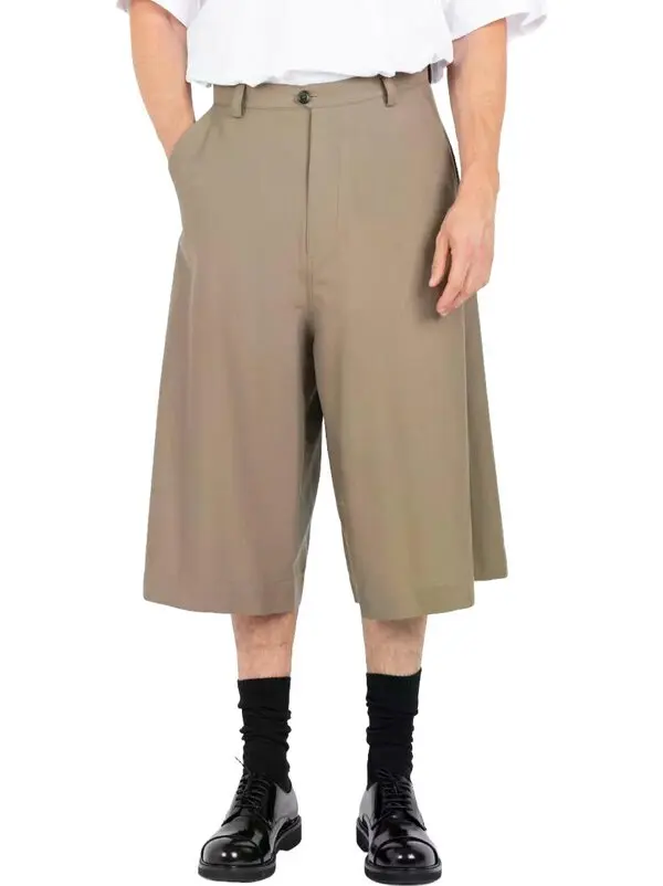 SOCIETE ANONYME Belt-loops Tailored Shorts - Neutrals