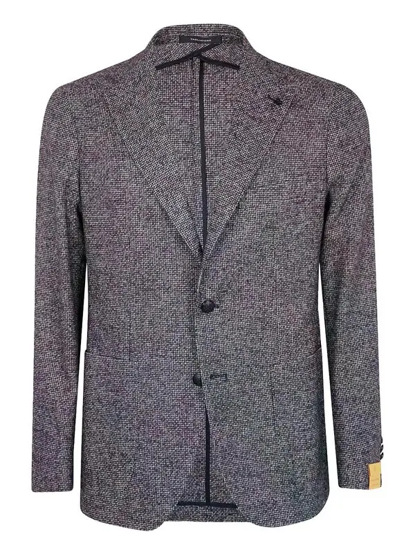 Tagliatore Textured Wool Blazer - Black