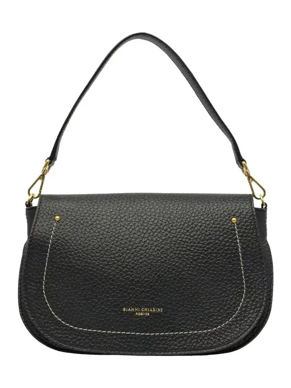 GIANNI CHIARINI Brooke Pebble-leather Shoulder Bag - Black
